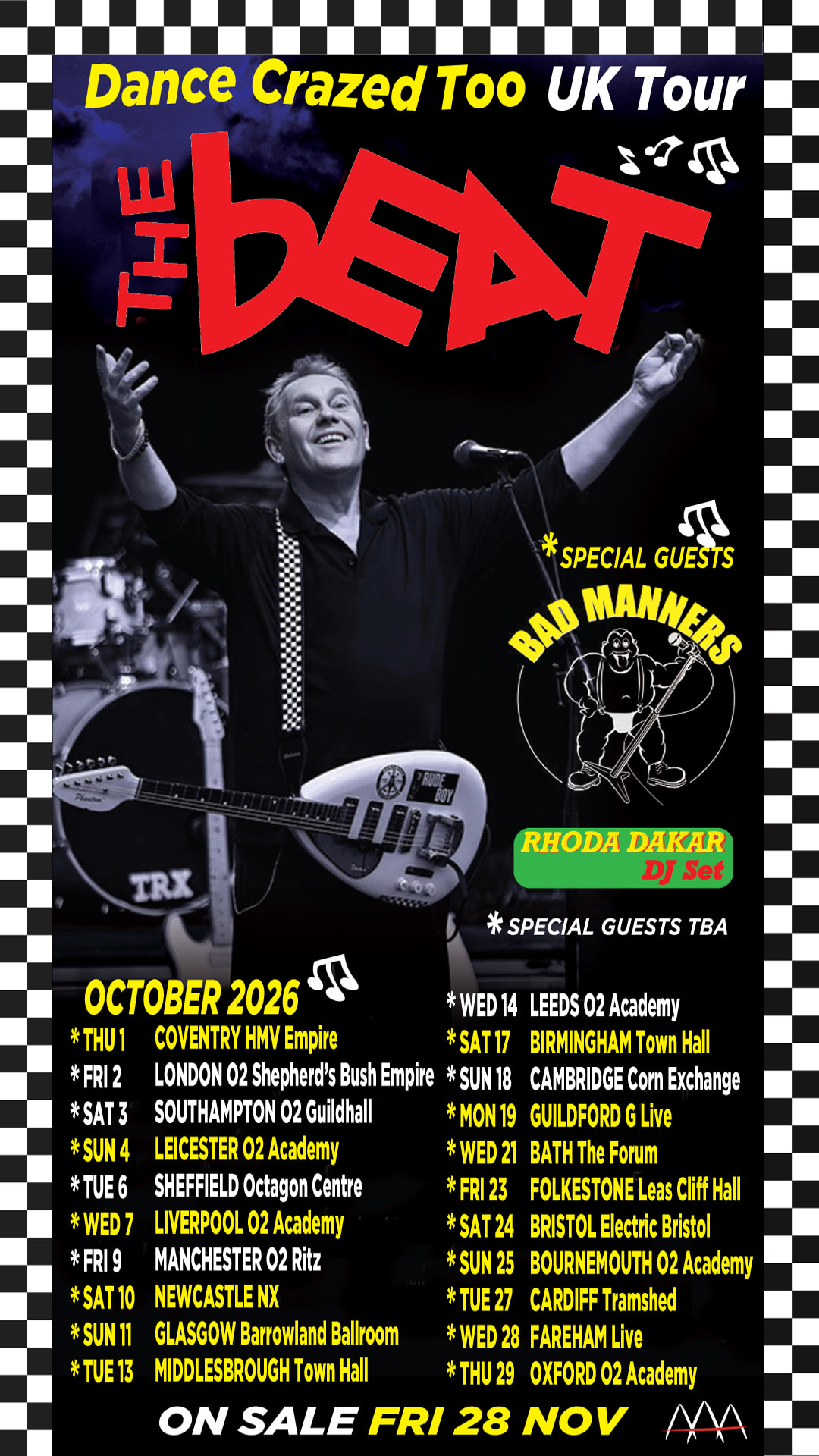 The Beat announce UK Tour for 2026 – Rude Rebel Ska Music web site